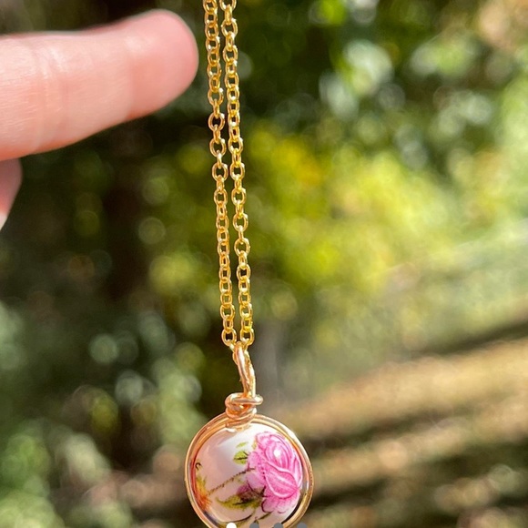 Jewelry | Floral Handmade Pendant Necklace | Poshmark